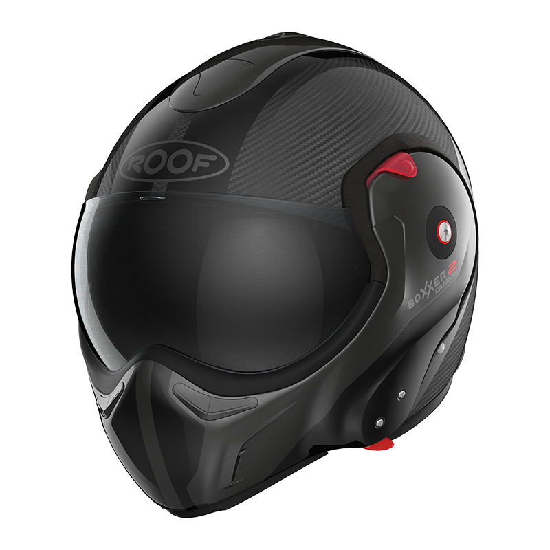 Versatile motorcycle helmet E22-06 ROOF BOXXER 2 CARBON WONDER black
