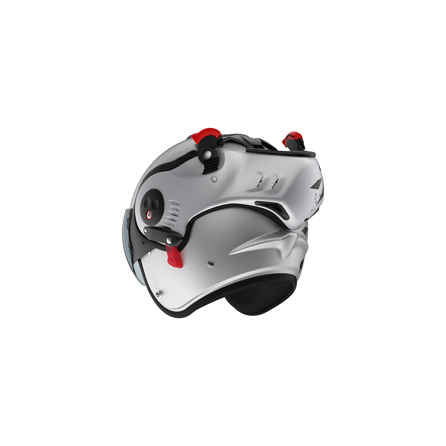 Versatile motorcycle helmet E22-06 ROOF BOXER ALPHA BLACKSTAR matt ...